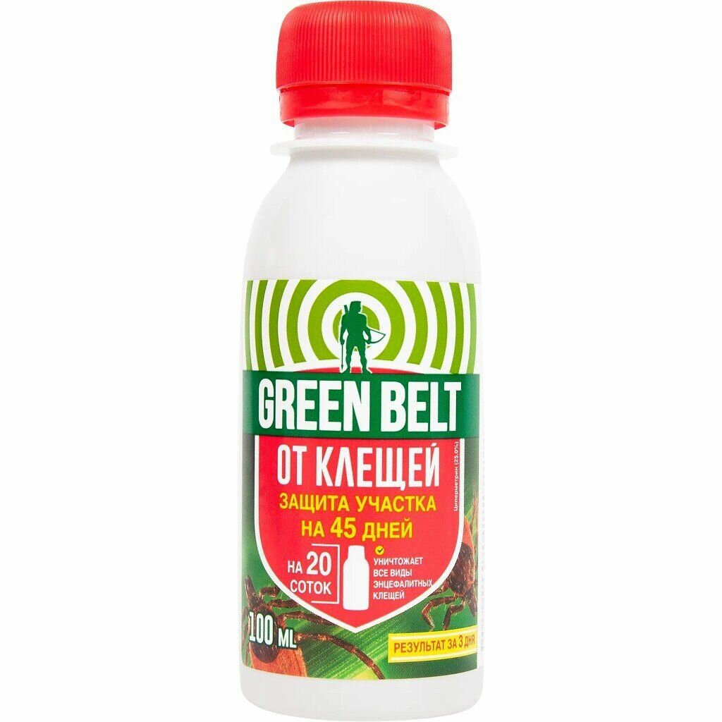 Инсектицид Защита участка, от клещей, жидкость, 100 мл, Green Belt