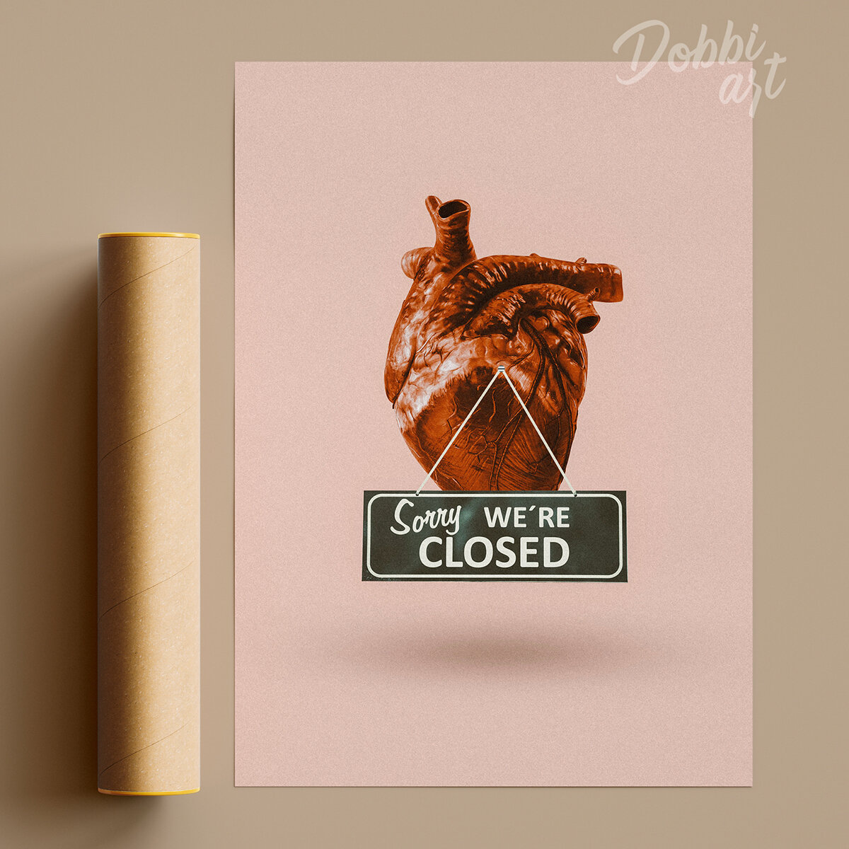 Постер современный "Сердце" 30х40 см без рамы/ Стрит Арт сердце, любовь/ Граффити искусство/ Постер для интерьера дома, бара, кафе/ Современный стильный плакат