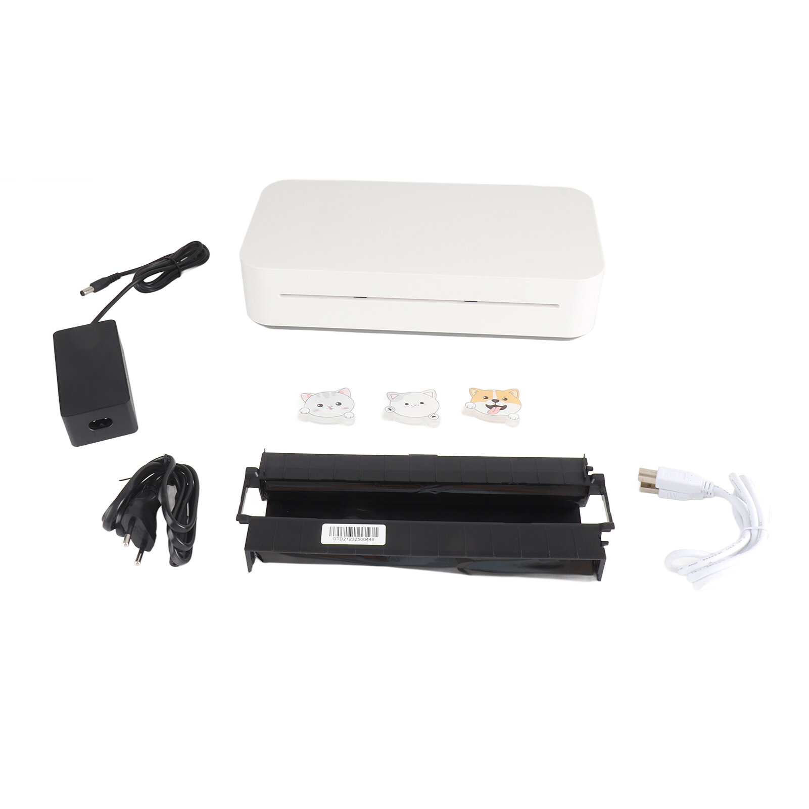 A4 Portable Thermal Transfer Printer Wireless USB Connect Connect с мобильным компьютером для офисной школы поставляется с 1PC ленточным рулоном, совместимым с Win для OS X Inkless Printing PDF