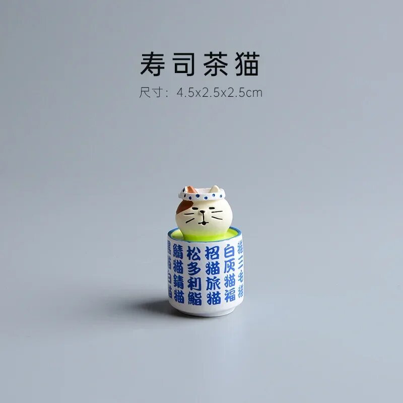 Миниатюра суши кот полимер 73266-Y