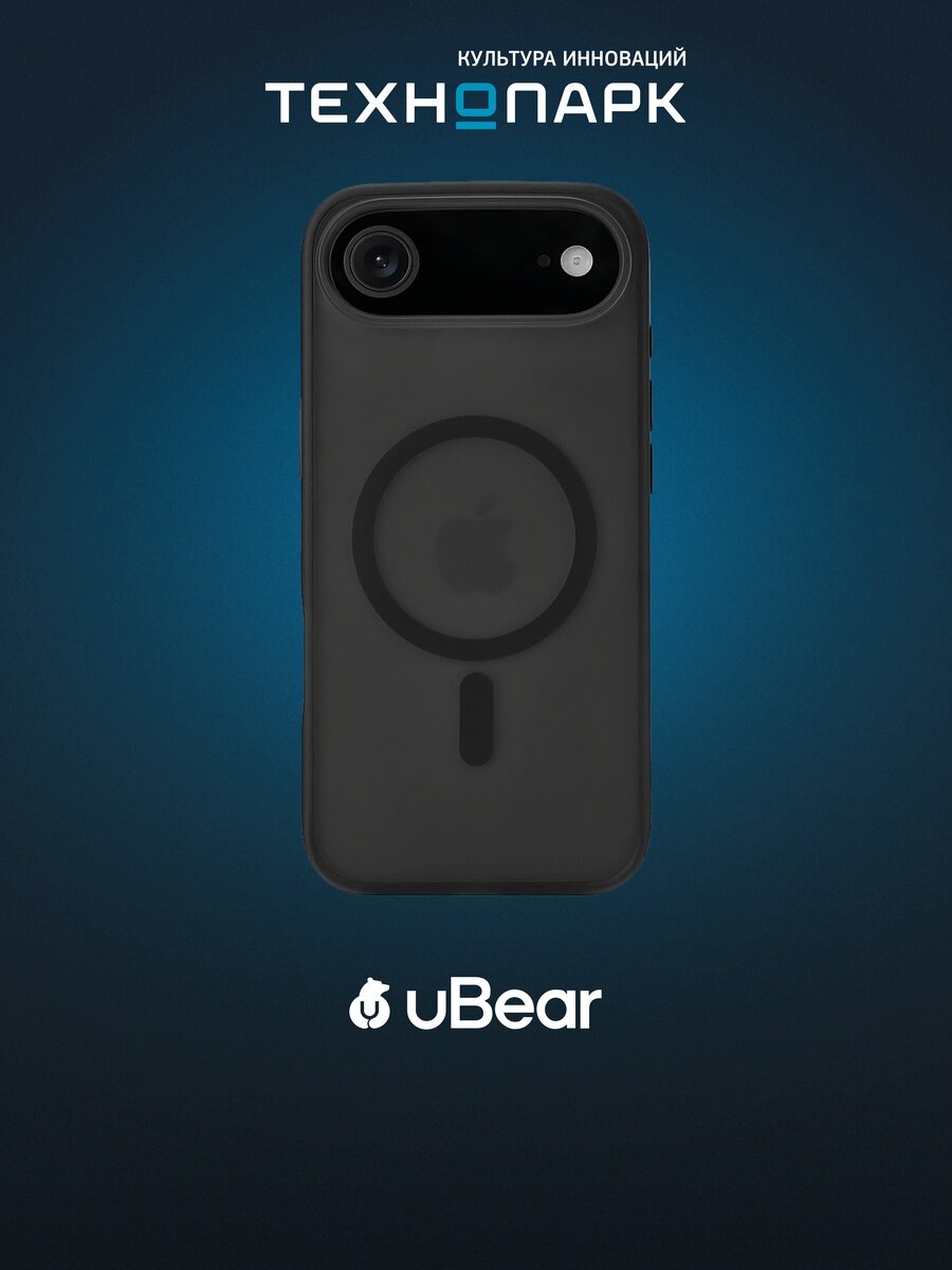 Чехол uBear Cloud Mag Case с MagSafe для iPhone Air черный (CS573BL66AMT-I25M)