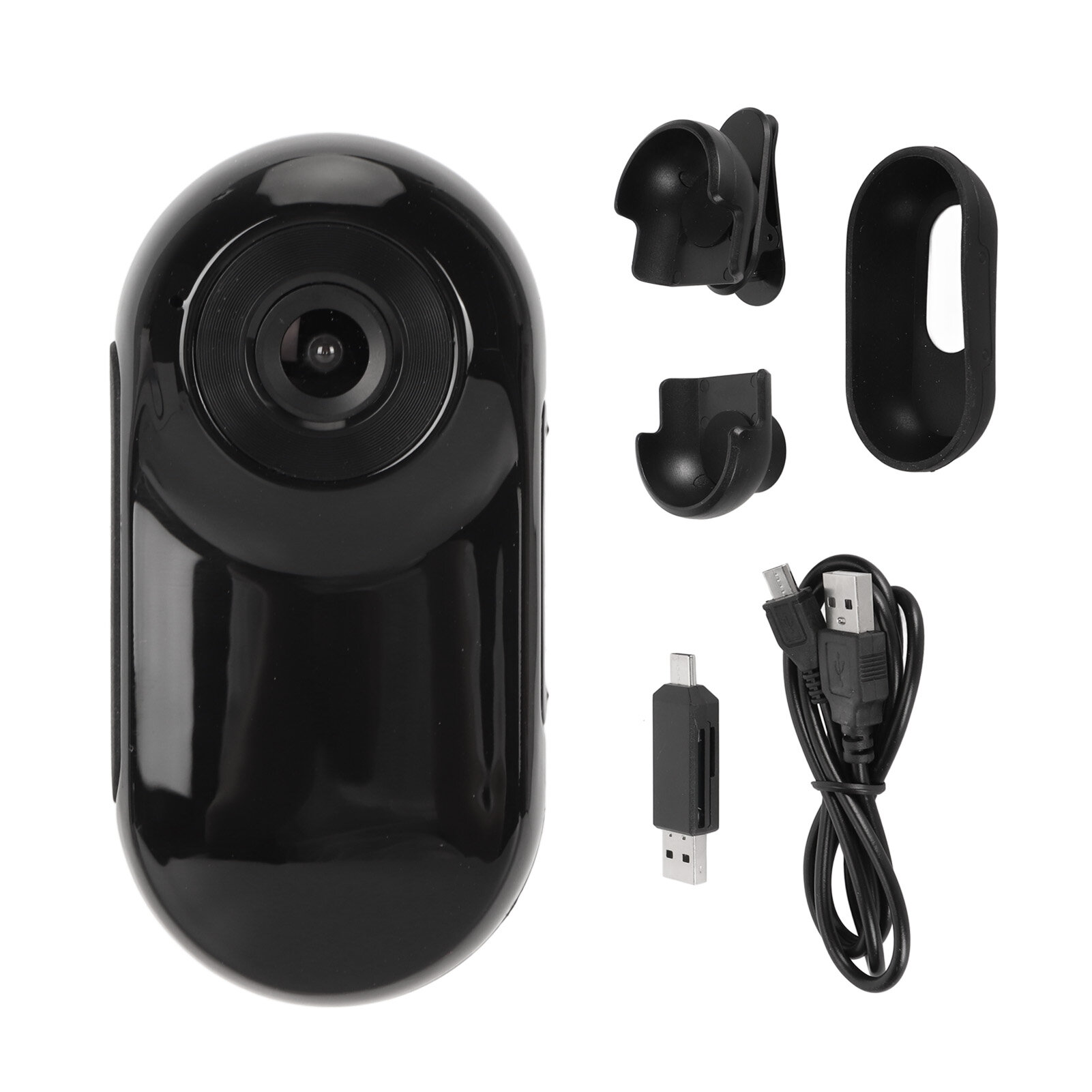 Карманная видеокамера портативная маленькая камера mini 1080p камера видеорегистратор для велосипедного спортивного автомобиля Home Black