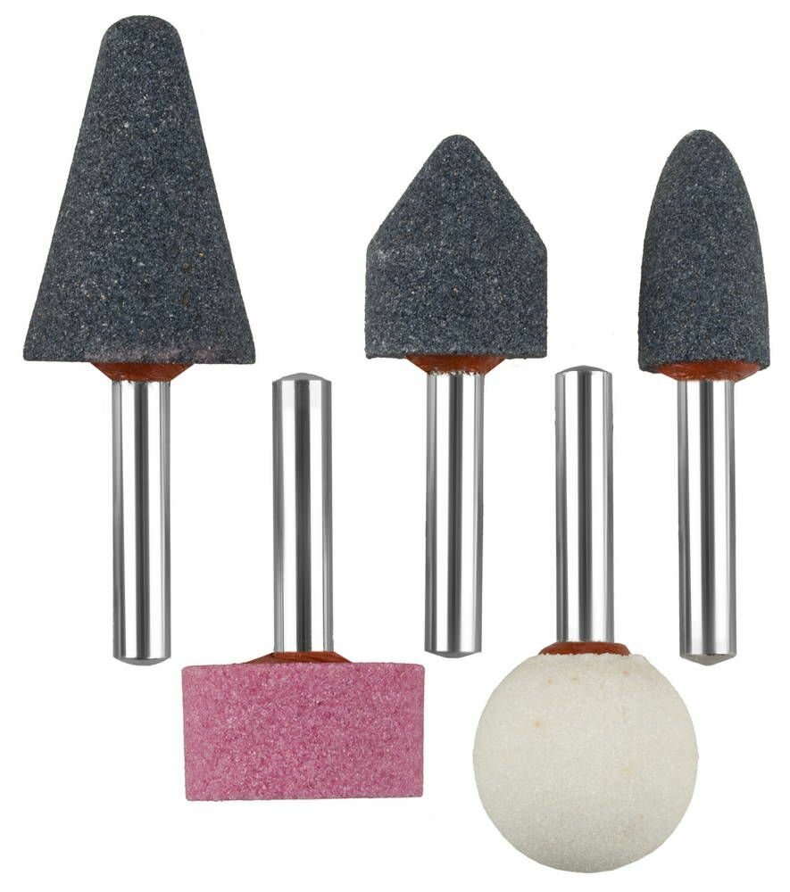 Набор абразивных шарошек ЗУБР, 5 шт, хвостовик d 6 мм, мининасадки 35994-H5