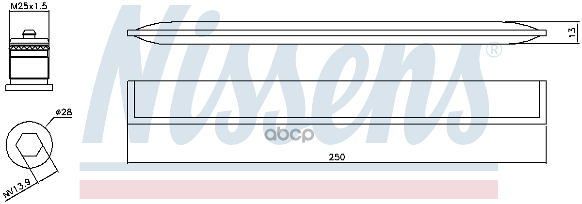 Осушитель кондиционера AUDI: A4 (B8) 1.8-3.2FSi/TFSi/TDi 07-16, A5 (8F7/8TA/8T3) 1.8-3.2FSi/TFSi/TDi 07-, A6 (C7) 2.0-3.0FSi/.