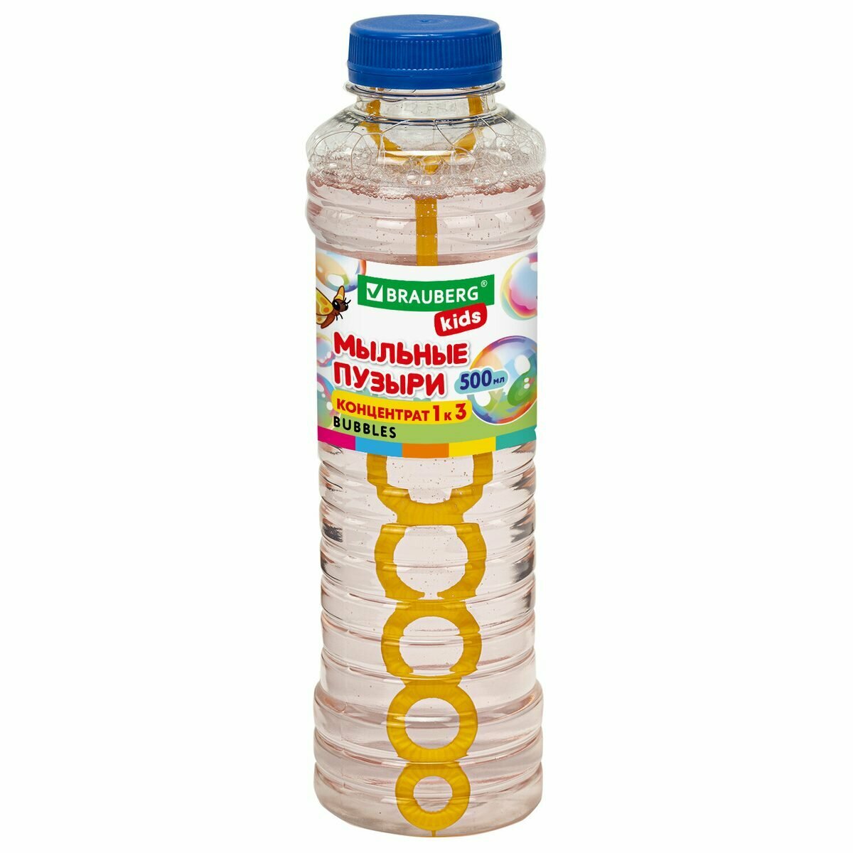 Мыльные пузыри Brauberg Kids, концентрат, 500мл, индивидуальная упаковка (666209)