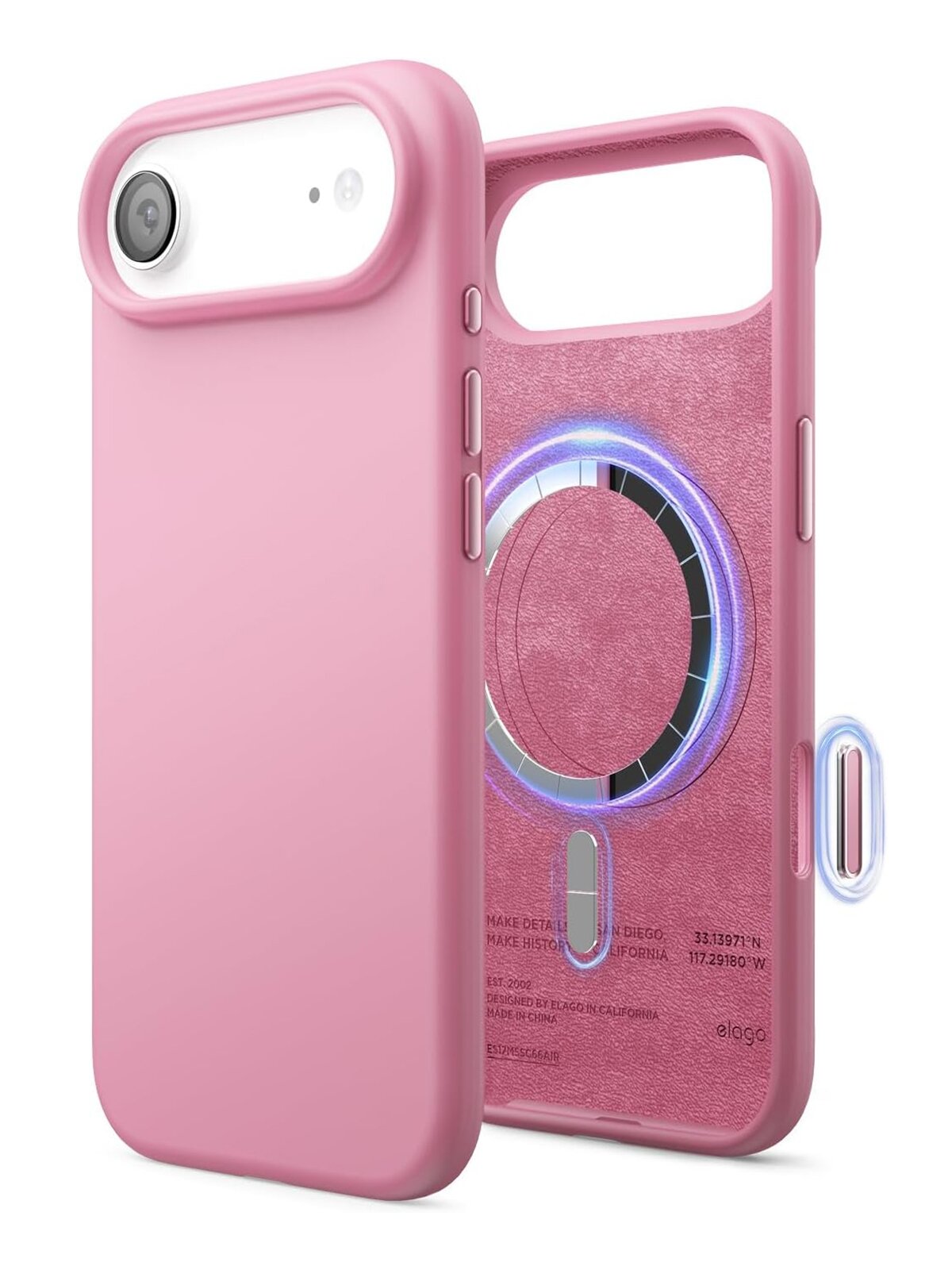 Elago силиконовый чехол для iPhone Air, Magnetic Silicone Hot Pink (MagSafe)