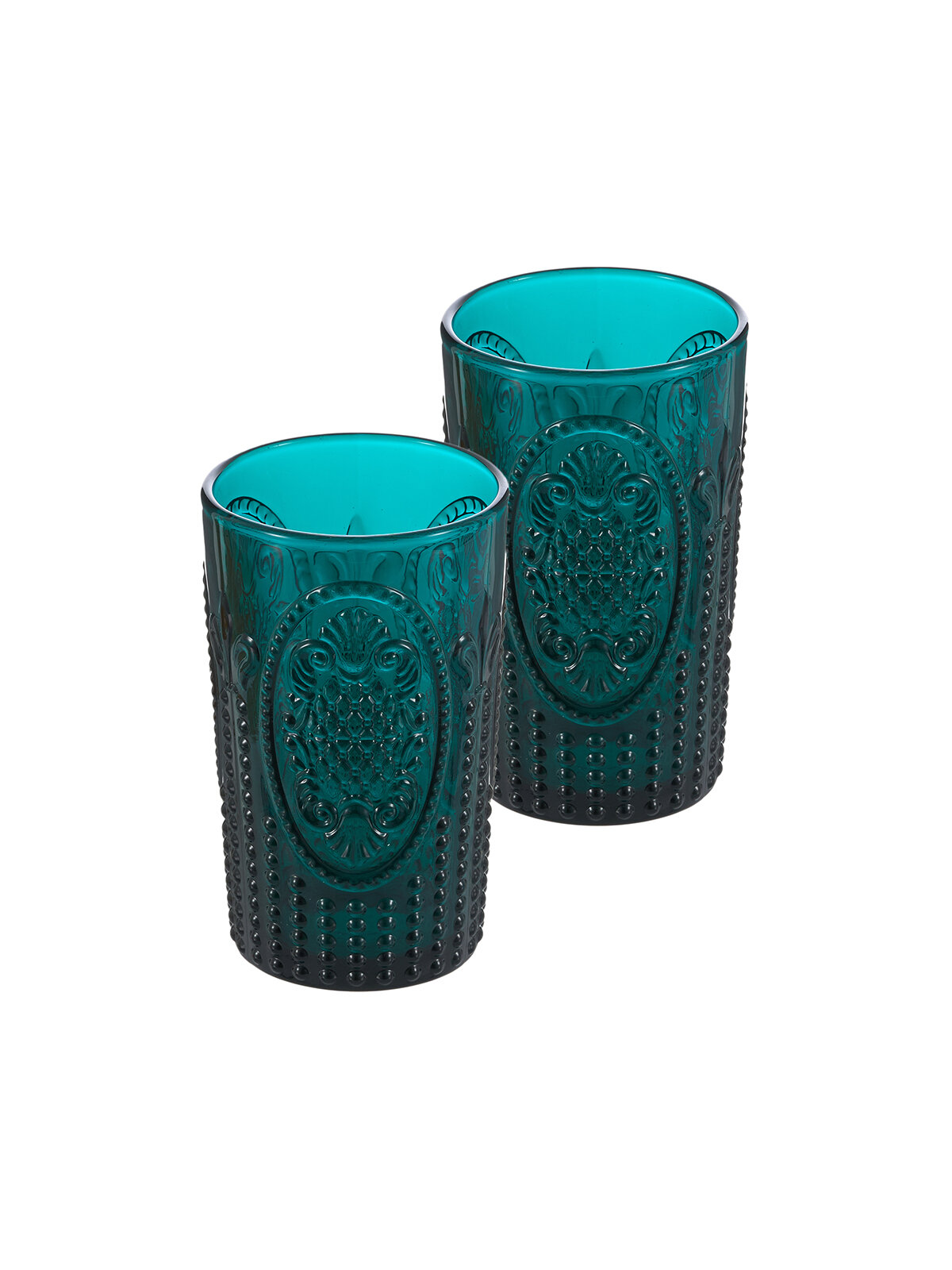 Набор стаканов Gipfel Emerald 52591, 340 мл, 2 предмета, стекло, зеленый