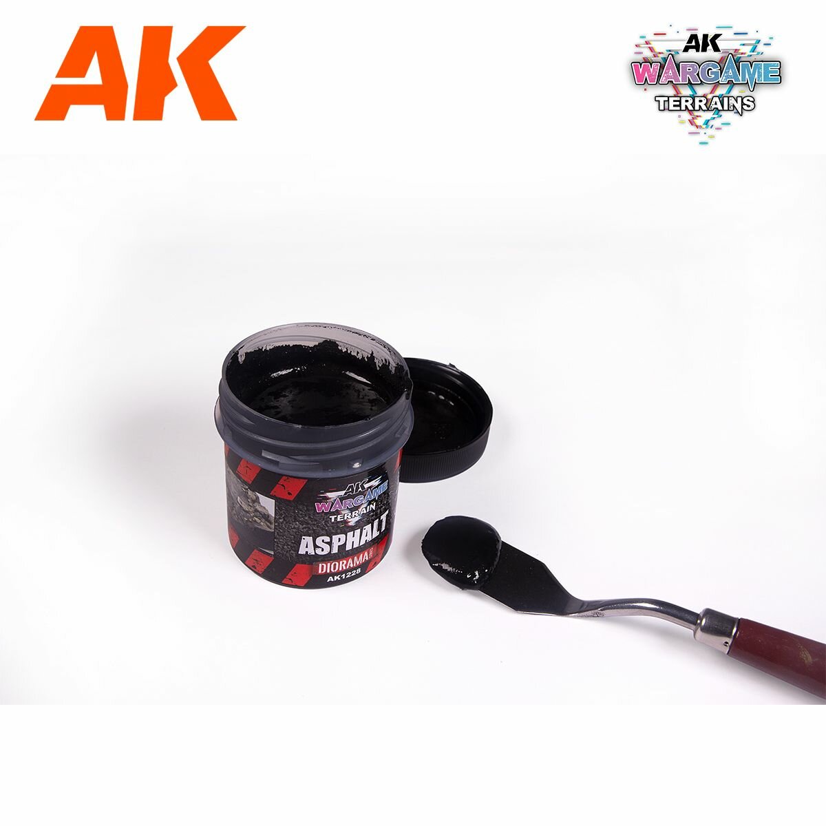 Паста для моделирования AK Interactive Asphalt 100ml — фото 1
