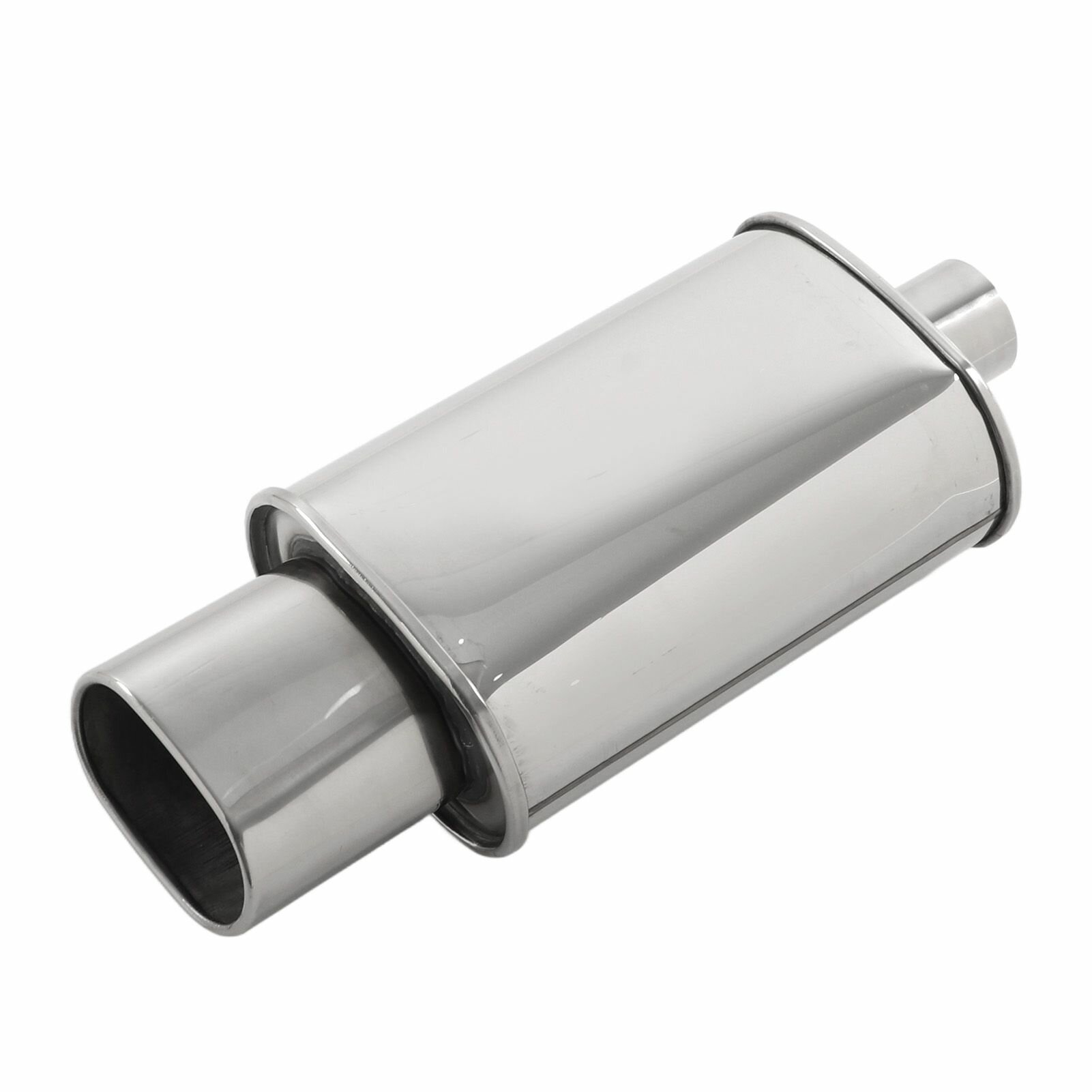 Задний глушитель с двойной стенкой из нержавеющей стали, универсальный, 63мм вход, 80мм выход для автомобилей