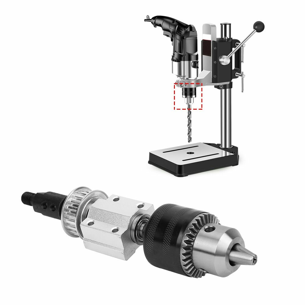 Настольная дрель без привода, шпиндель в сборе, DIY деревообрабатывающий режущий аксессуар B16, сверлильный патрон M10, втулка