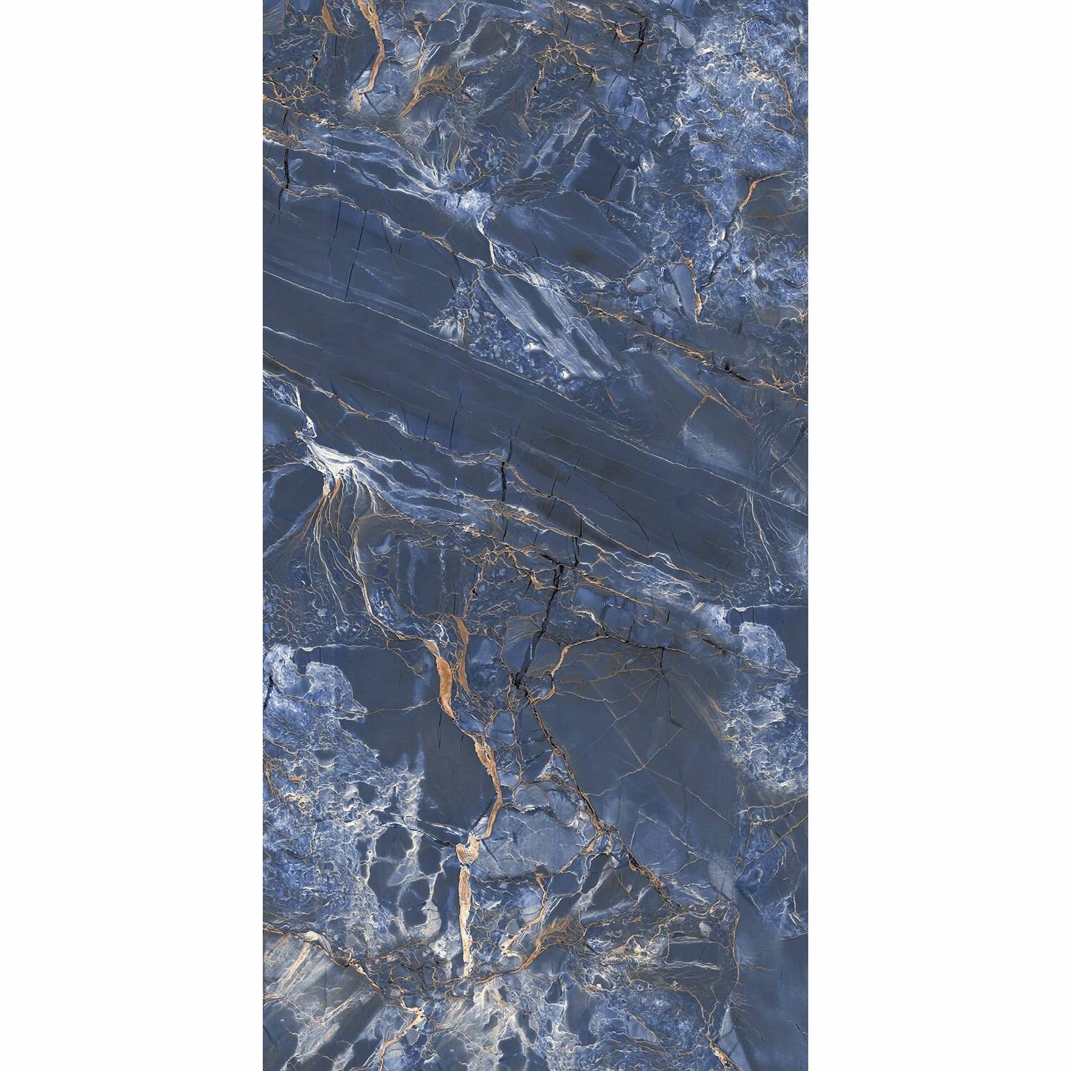 Керамогранит Azario (Азарио) Crystal Blue High Glossy 60х120 см, P3090821120HG (1.44 м2)