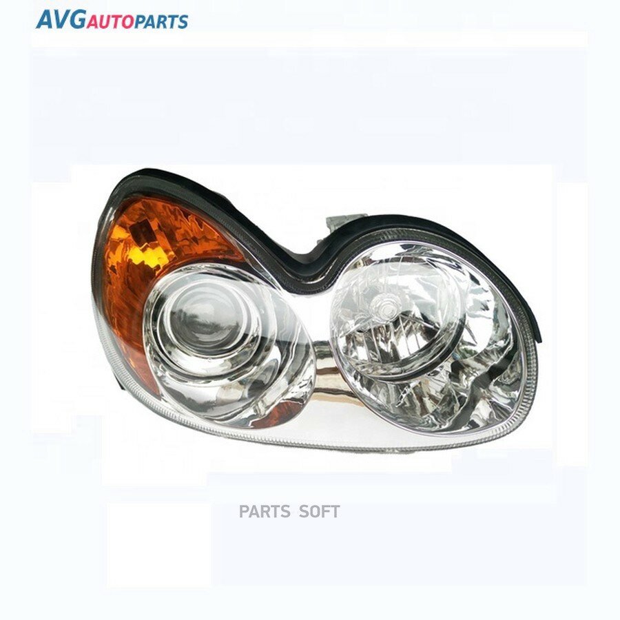 Фара механический корректор 02-05 (ТаГаз 04-12) правая AVG от официального дистрибьютора, AVG, артикул 31680122