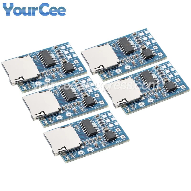 Модуль аудиодекодера MP3 Your Cee 2Вт 5В, 5pcs