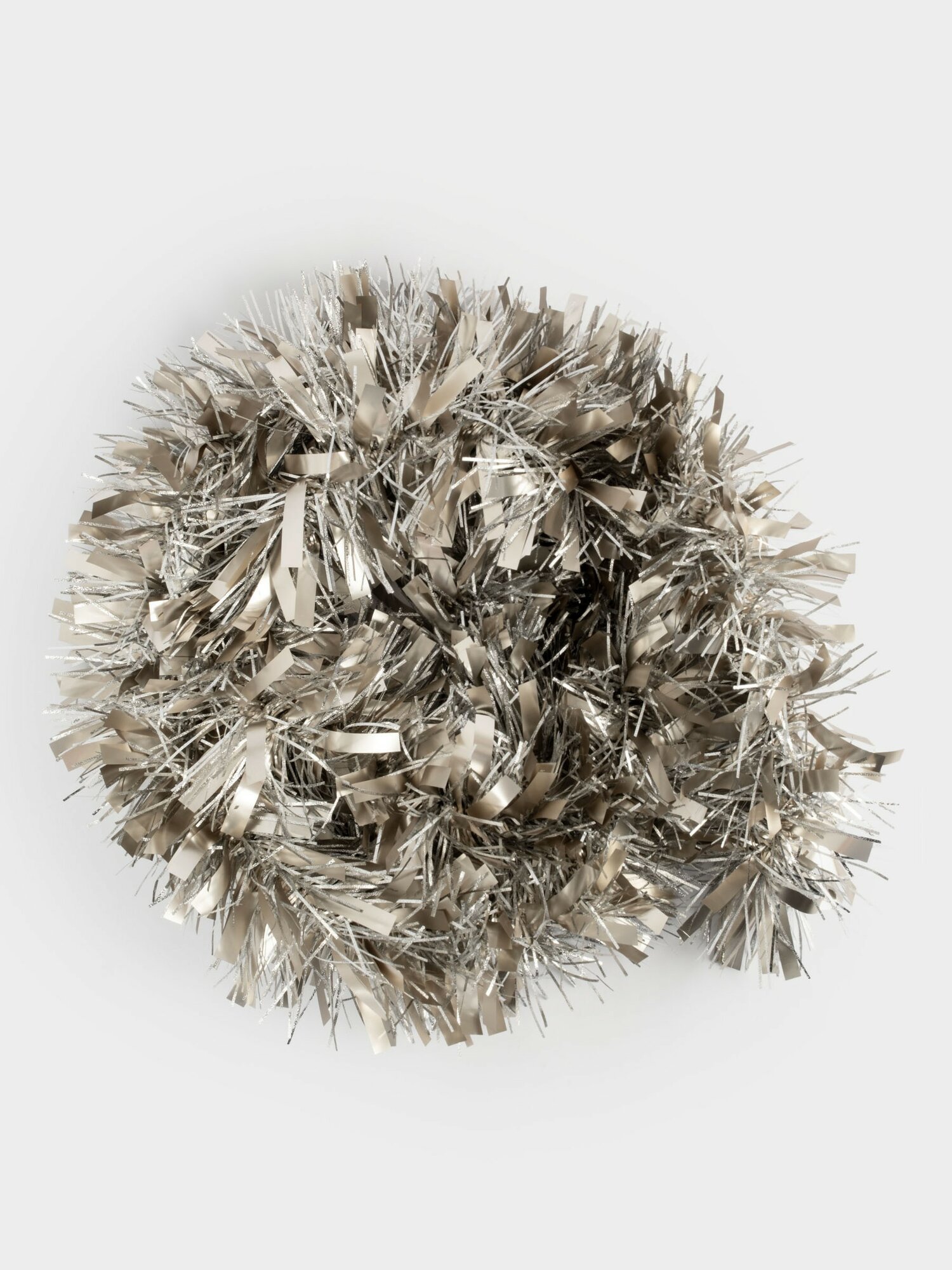 Гирлянда декоративная, 2 м, мишура, серебристая, New year (Anna Lafarg)