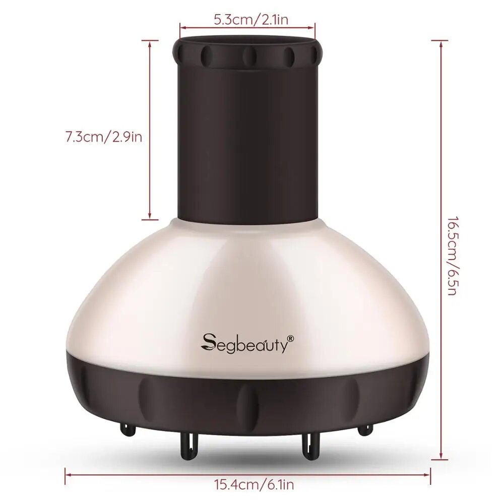 Диффузор Segbeauty, для фена, для вьющихся и волнистых волос, диаметр насадки 4,3-5 см