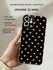 Чехол на Apple iPhone 12 mini / Айфон 12 Мини с принтом "Розовые сердечки"