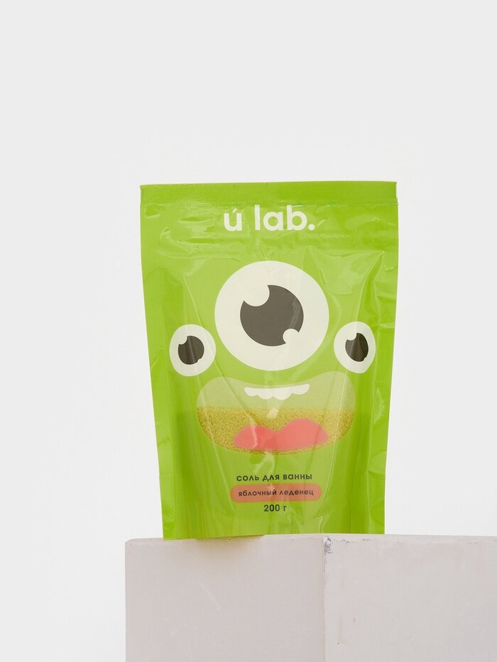 Соль для ванны "Монстрики", 200 г, аромат яблочный леденец 10878701