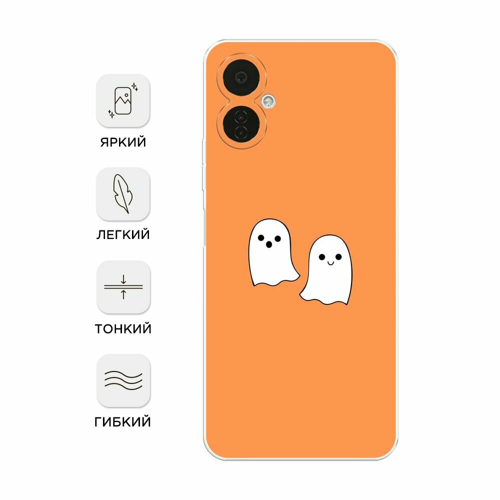 Чехол на Tecno Camon 19 Neo / Техно Камон 19 Нео с принтом Cute ghosts — фото 1