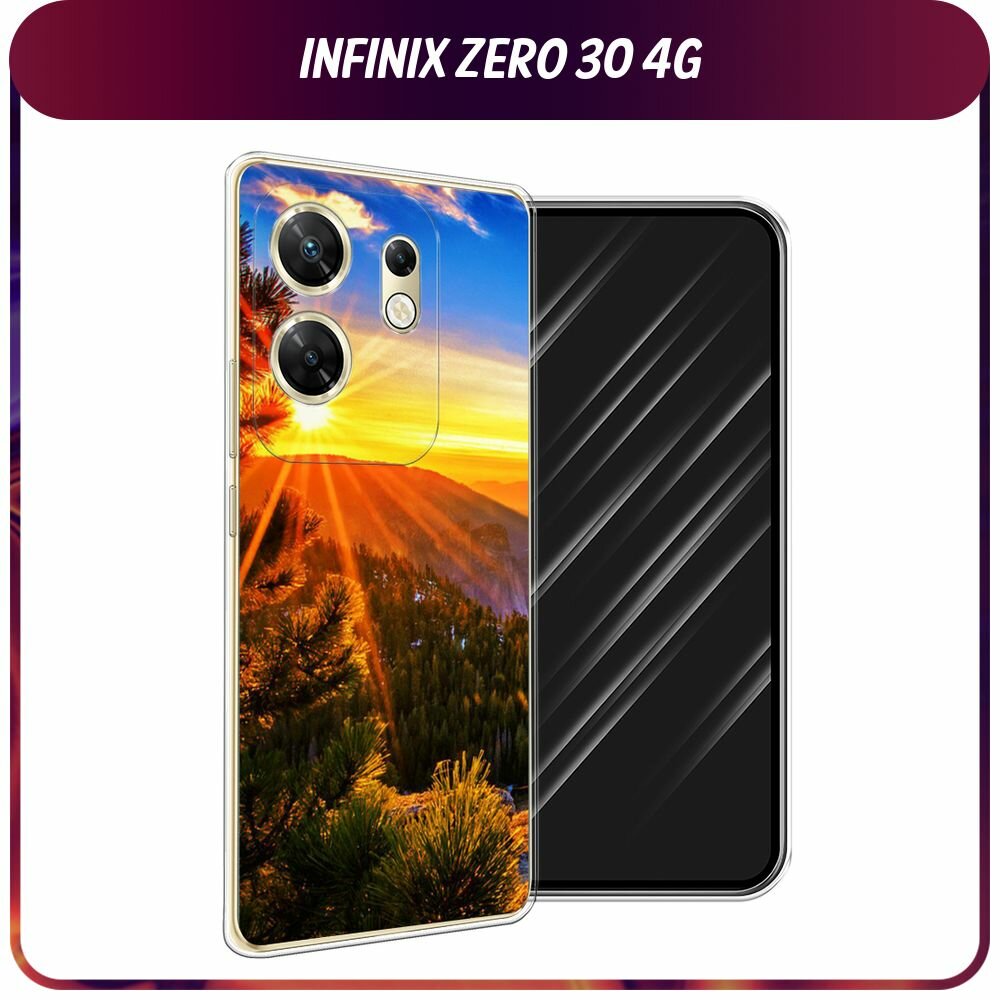 Чехол на Infinix Zero 30 4G / Инфиникс Зеро 30 4G с принтом Восход 4