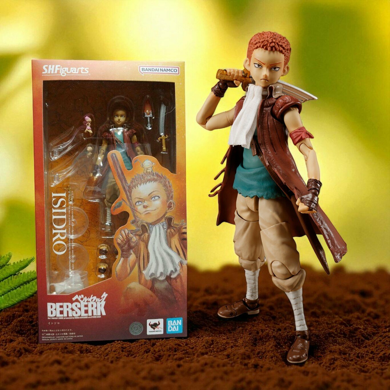 Фигурка Исидро из аниме "Берсерк" от Bandai SH Figuarts, коллекционная, оригинал