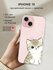 Чехол на Apple iPhone 15 / Айфон 15 с принтом "Пухлый котик", прозрачный