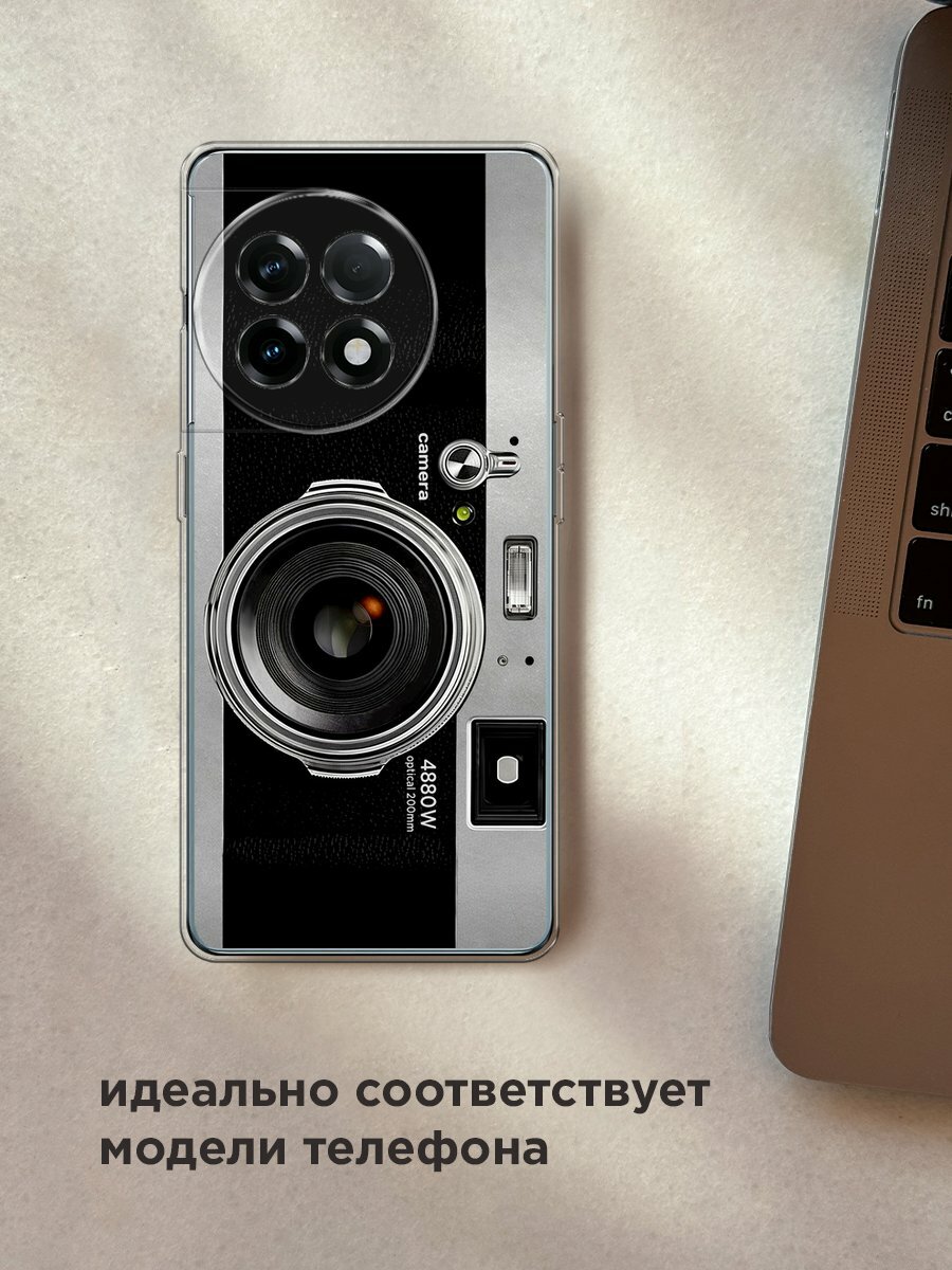 Чехол на OnePlus 11R/Ace 2 / ВанПлюс 11R/Ace 2 с принтом "Ретро камера" — фото 1