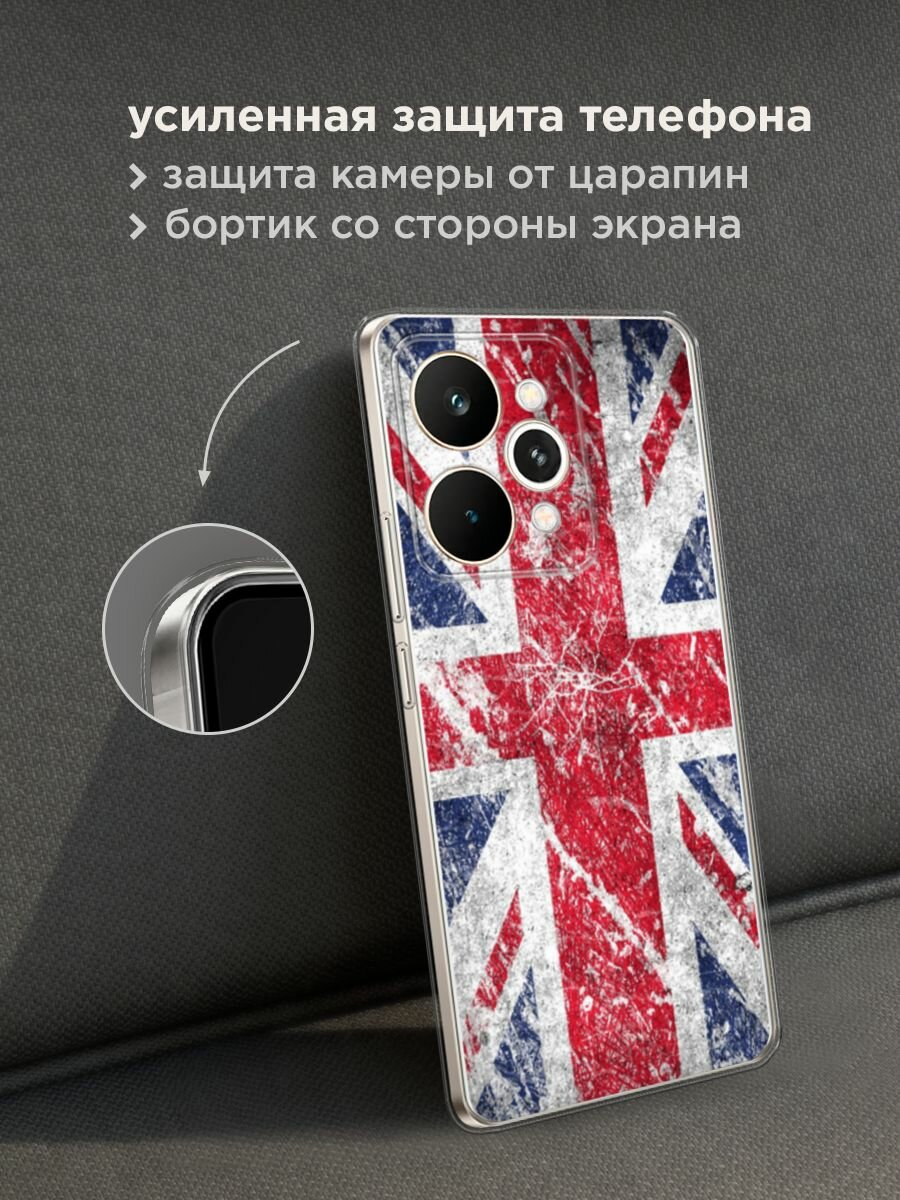 Чехол на Realme 15 Pro / Реалми 15 Про с принтом "Флаг британский" — фото 1