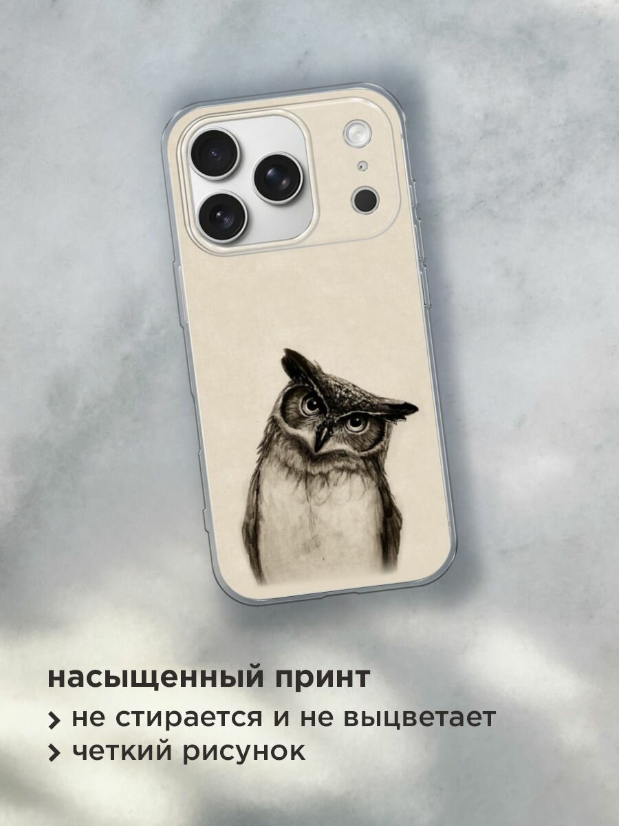 Чехол на Apple iPhone 17 Pro / Айфон 17 Про с принтом "Сова" — фото 1