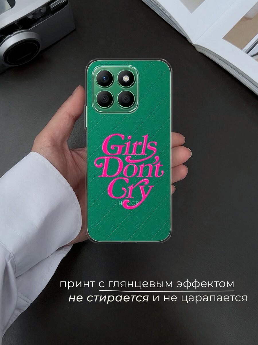 Чехол на Honor X8B / Хонор X8B с принтом "Девочка не плачь" — фото 1