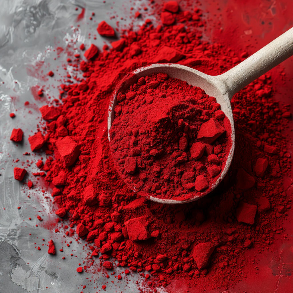 Пигмент железоокисный, красный, неорганический, для бетона, гипса, 100 грамм