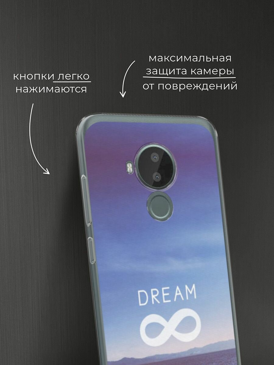 Чехол на Nokia C30 / Нокия C30 с принтом "Dream бесконечность" — фото 1