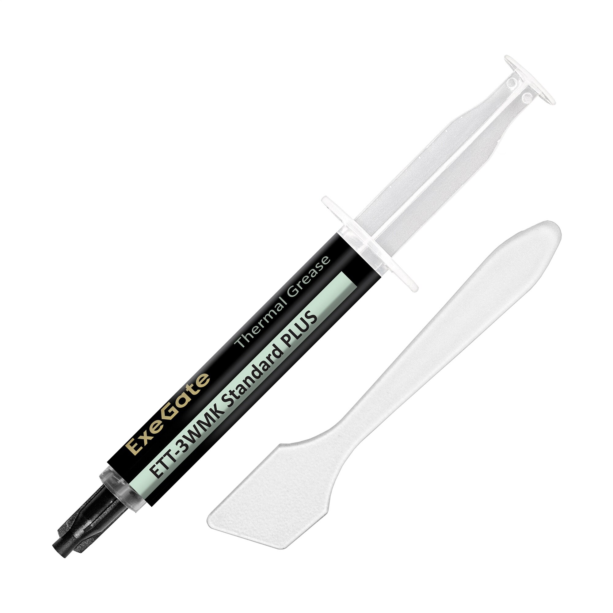Термопаста ExeGate ETТ-3WMK Standard PLUS (3,2 Вт/(м•К), 5г, шприц с лопаткой) EX296093RUS