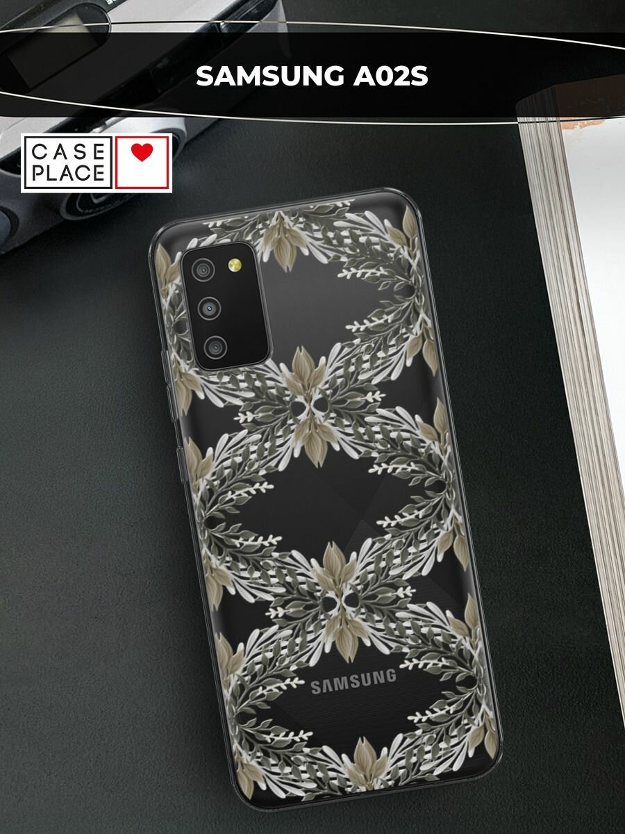Чехол на Samsung Galaxy A02s / Самсунг Галакси A02s с принтом "Калейдоскоп цветов"