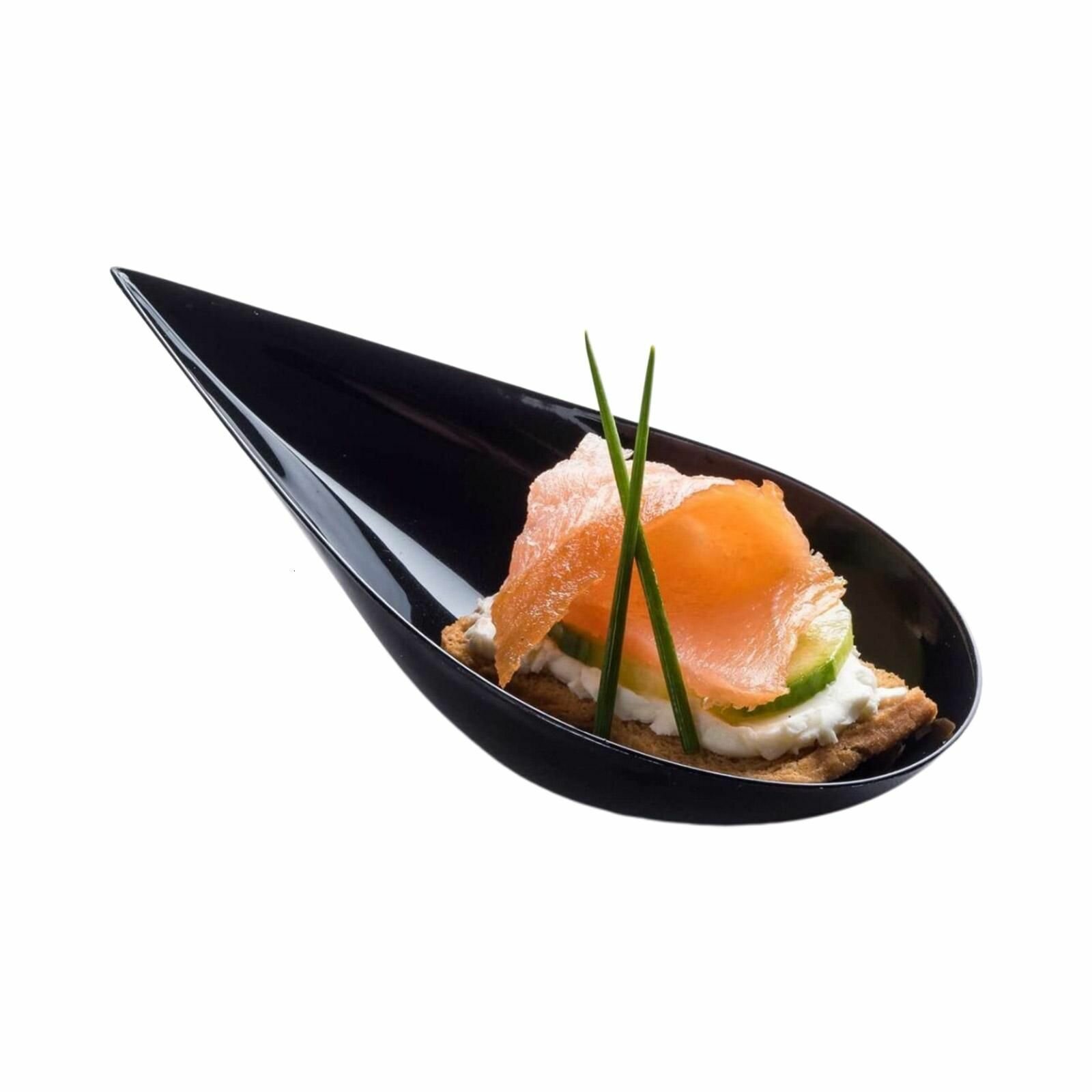 Одноразовые пластиковые миски для сервировки, Черный