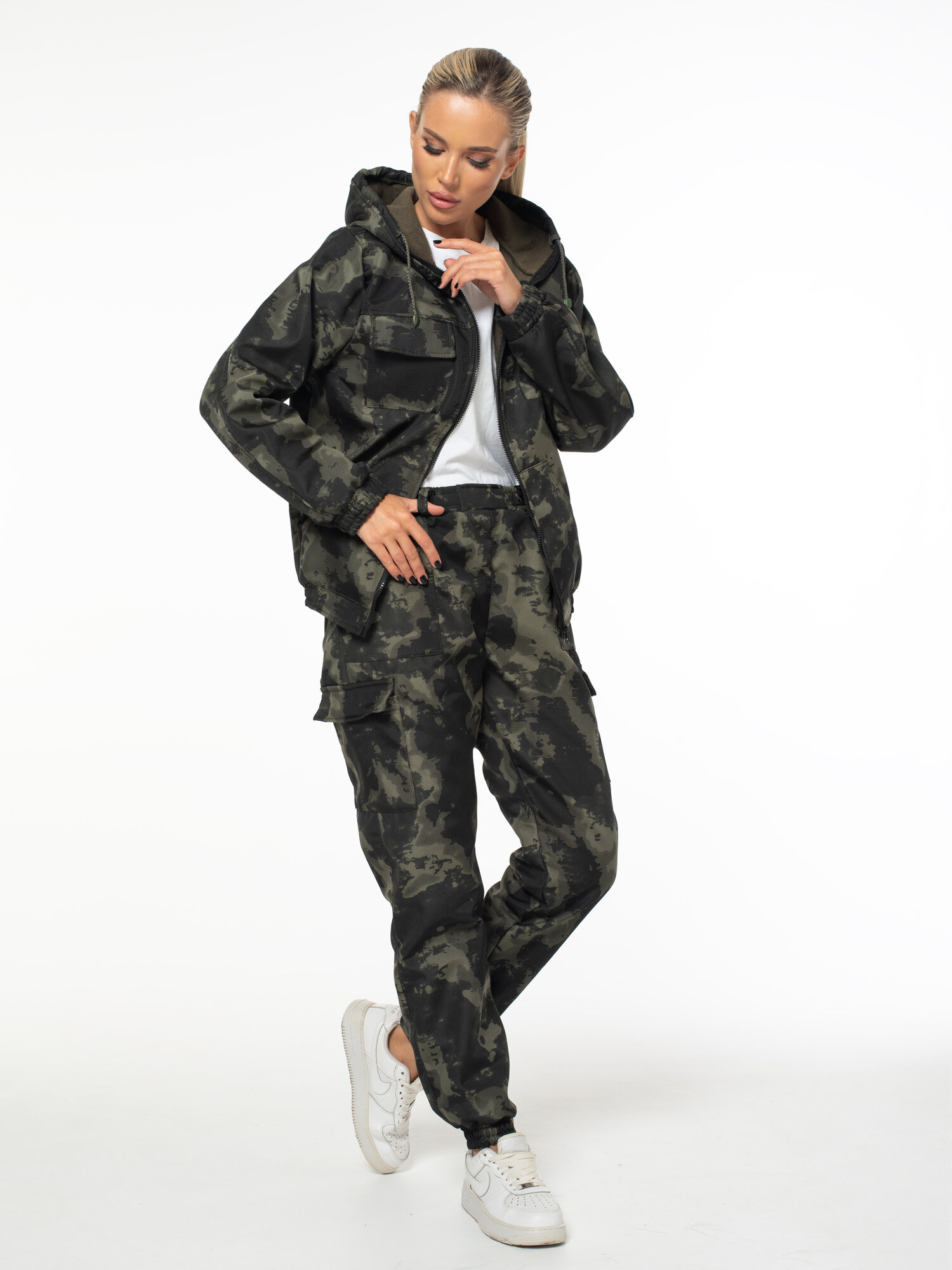 Женский костюм из Рипстопа на Флисе Размер 46 Рост 170-176 /Женский рыболовный костюм/Женский рабочий костюм