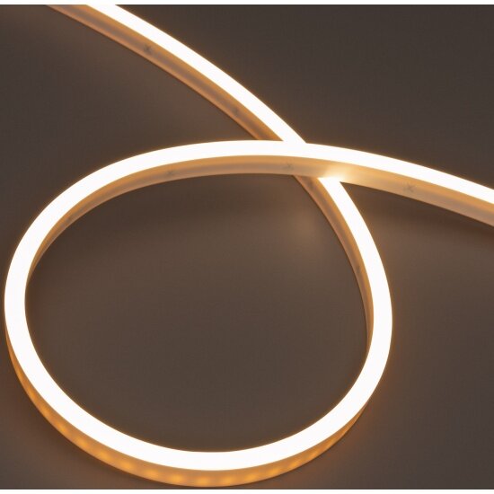 Лента герметичная Arlight WAVE-SIDE-PU-A120-06x12mm 24V Warm3000 (8 W/m, IP68, 5m, wire x2) (, Вывод прямой, 3 года)