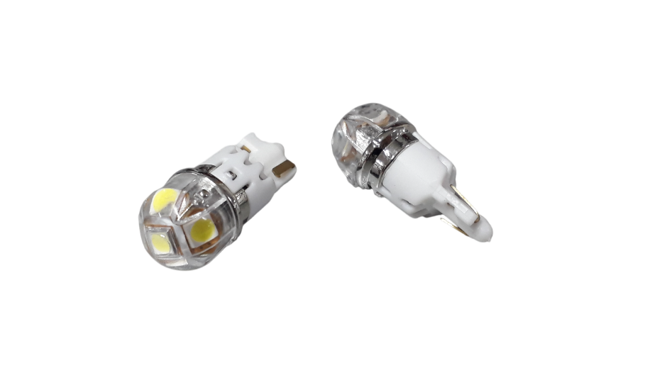 Светодиод габаритный Zumato T10 CAN 5 (3030) 3W 5000K 400Lm 12-24V (W5W) с обманкой, без полярности - 2 шт.