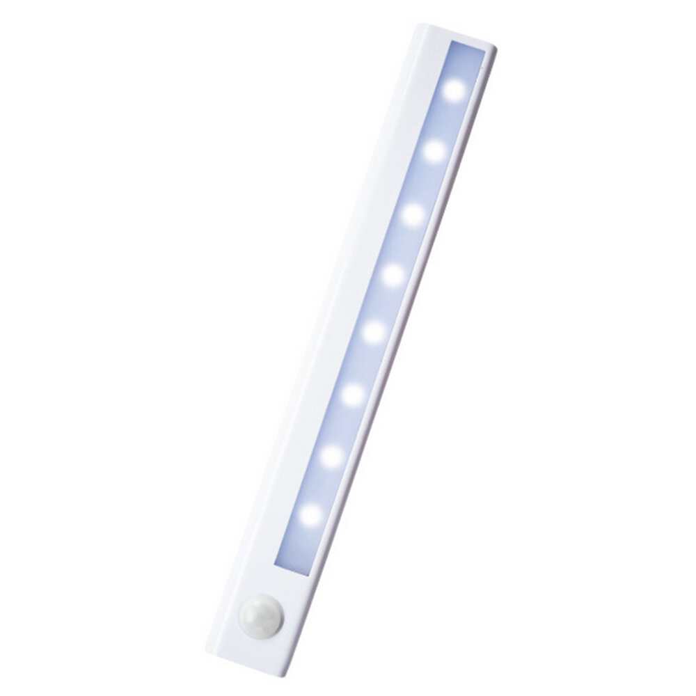 LEDs Closet Light Motion Sensor 3000-6500K Battery Operated Night Lamp White PC White Warm White 0.7W 45lm 4*AAA Batterys Not included 240*40*20mm 65g Infrared Sensing 3-5m for Kitchens Bathrooms Wardrobe Hallway 1*ClosetLight 1*Magnetics Strip
