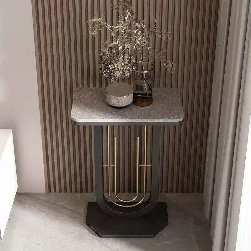 Итальянская кованая мебель для прихожей в современном минималистском стиле, консольная полка, 40x30x75 см