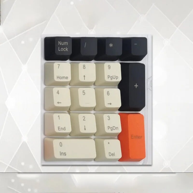 Механическая числовая клавиатура PBT 17 клавиш закат