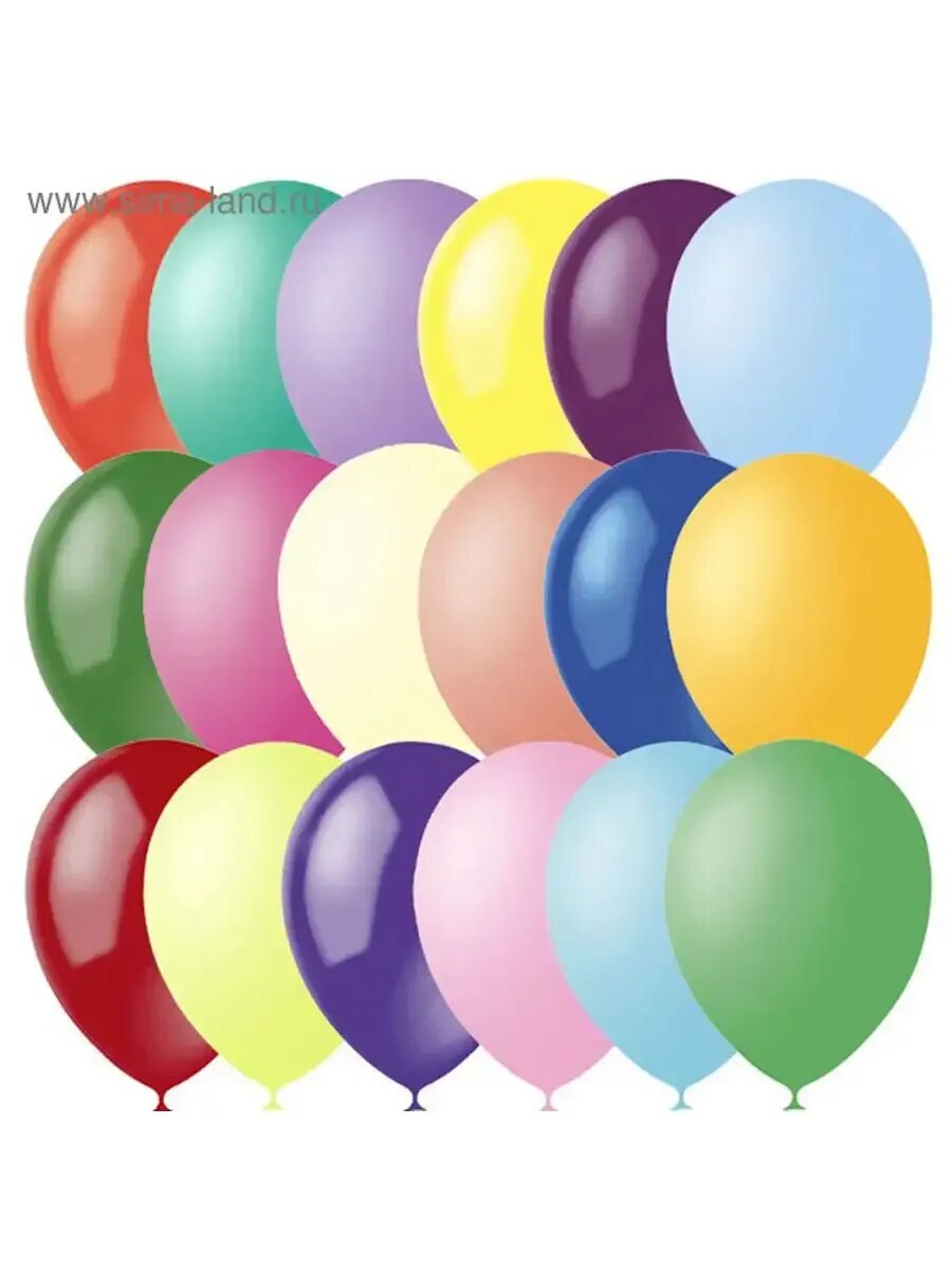 Шар латексный 5", водяные бомбочки, декоратор и пастель микс