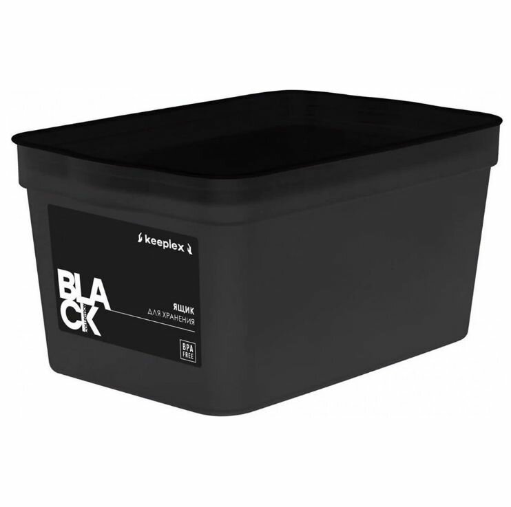 Контейнер для хранения Keeplex Black 21,1х14,1х11 см 2,3 л черный