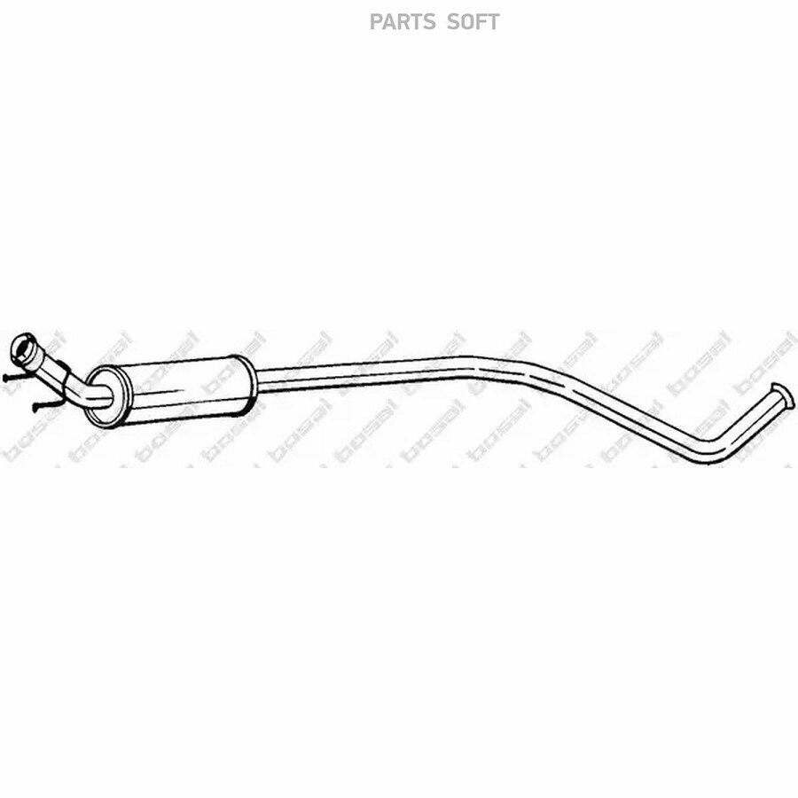 Глушитель центральный (CITR C4 08-10 ) от официального дистрибьютора, BOSAL, артикул 287287
