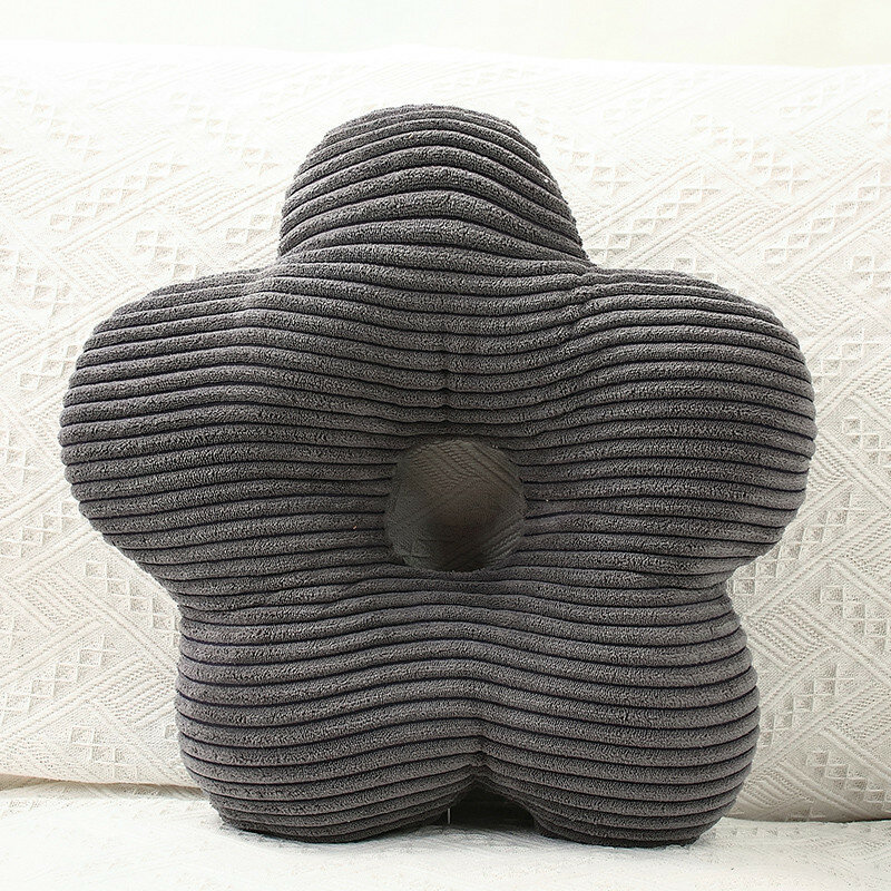 Современная подушка с узором полосы облако цветок в форме у мягкий ткань для дивана и кровати аксессуары серый цветок