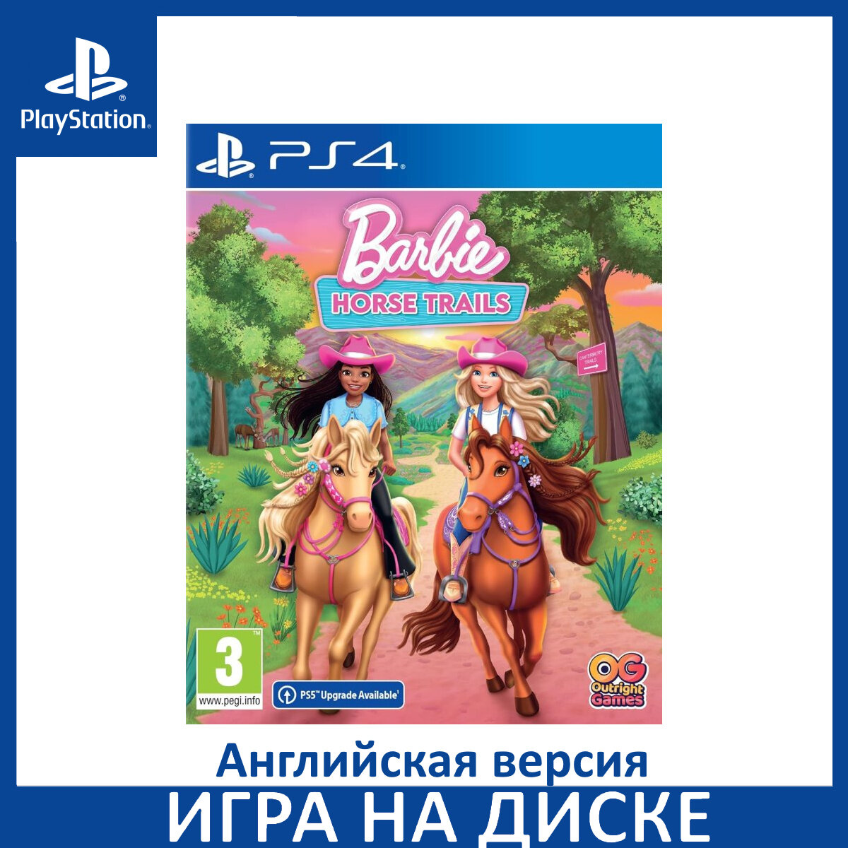 Игра Barbie: Horse Trails PS4, PS5 Английский язык Диск на PlayStation 4 и PlayStation 5