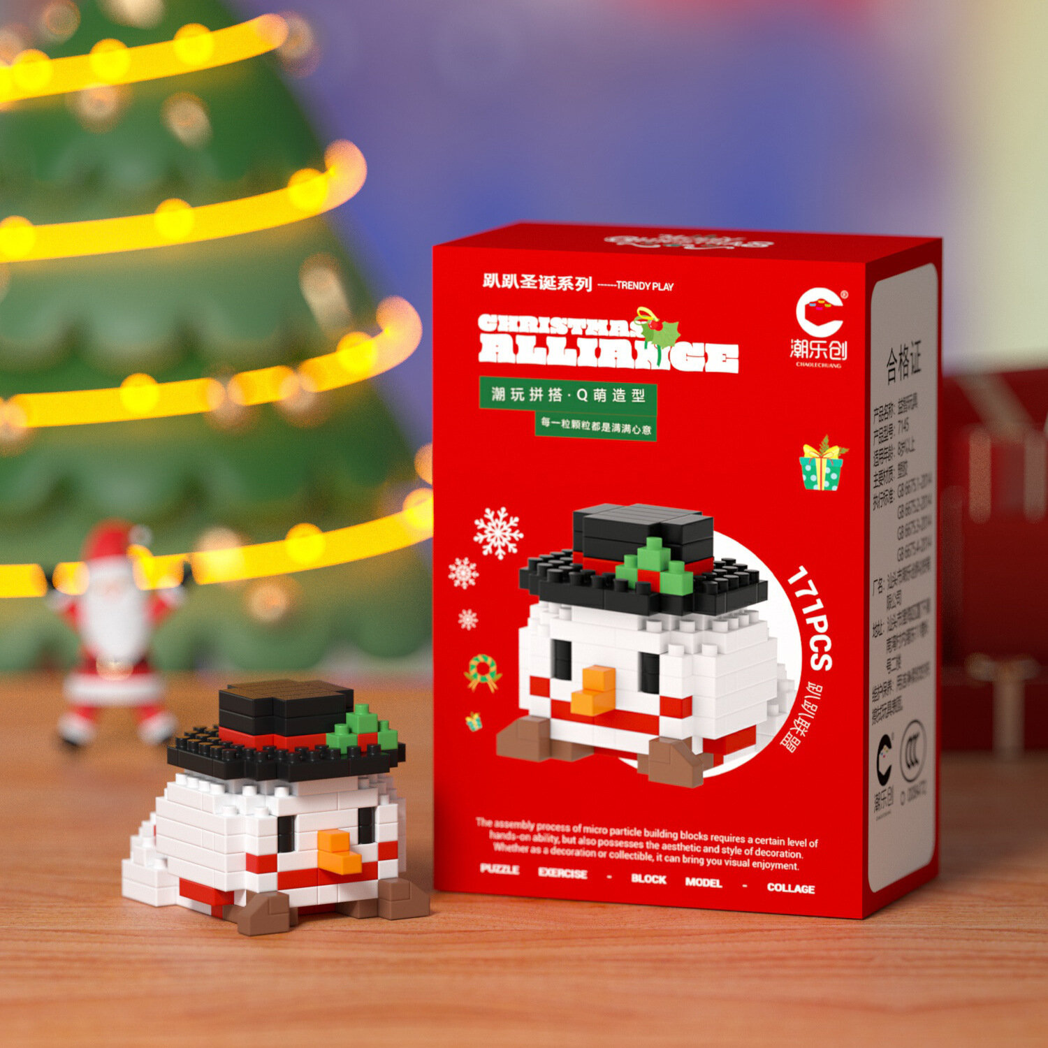 Рождественский подарок, строительные блоки, совместимые с LEGO Christmas Sweet House, мультяшная кукла для пожилых людей, детские развивающие игрушки