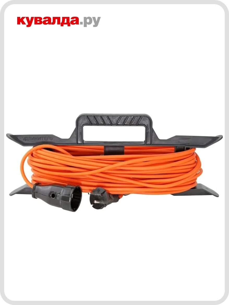 Удлинитель на рамке GLANZEN ER-30-001 ПВС 2х0.75 (30 м)