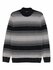 Свитер LIU JO Striped mock-neck sweater, размер M, , black/black