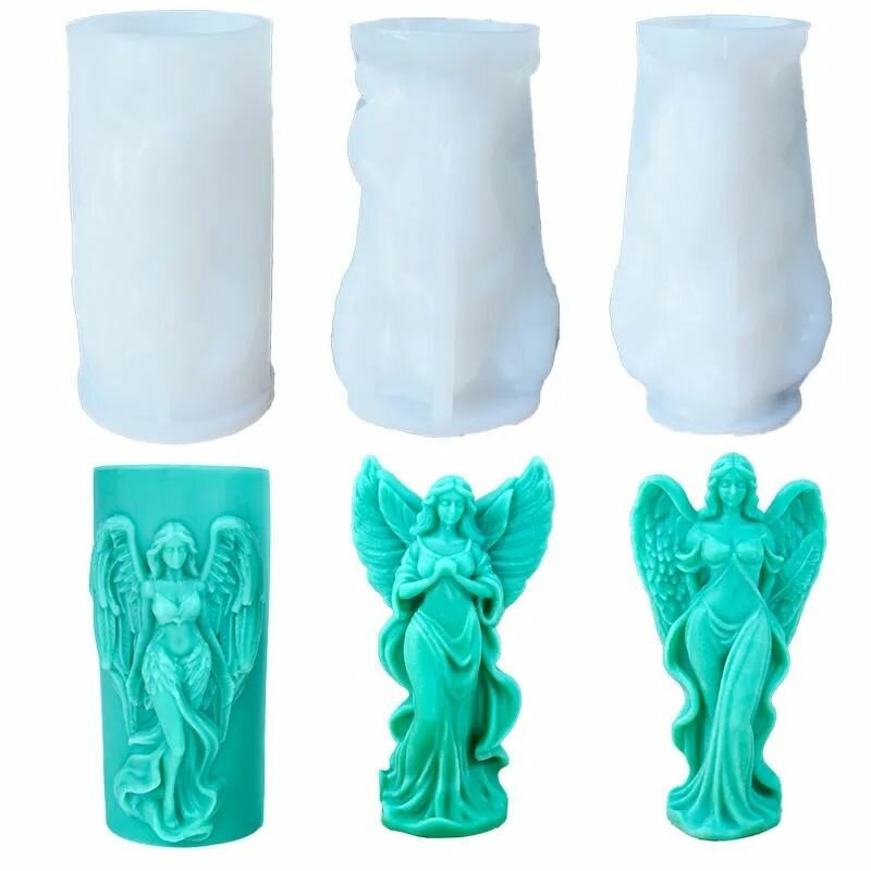 Силиконовую форму "ангелочек" можно использовать для изготовления гипса, свечей, мыла и шоколада