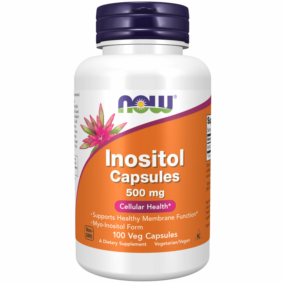 Нау Фудс Инозитол 500 мг (100 капс) / Now Foods Inositol 500 mg (100 caps)